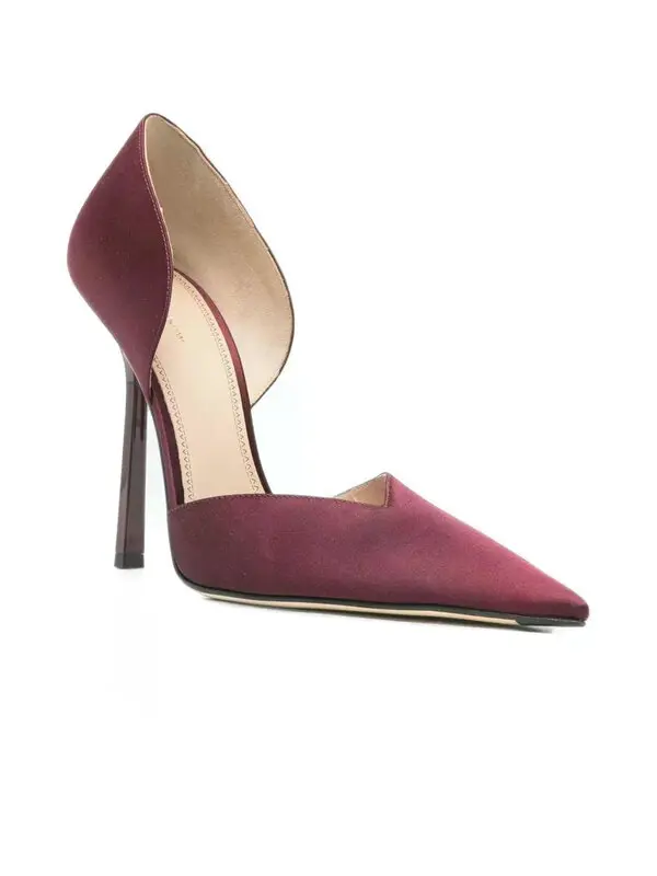 Victoria Beckham Angle D'orsay Satin Pumps