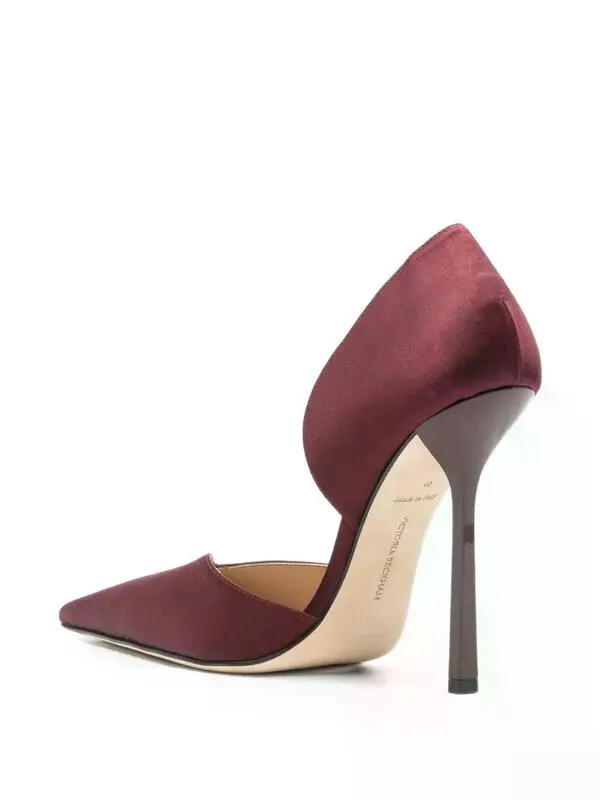 Victoria Beckham Angle D'orsay Satin Pumps