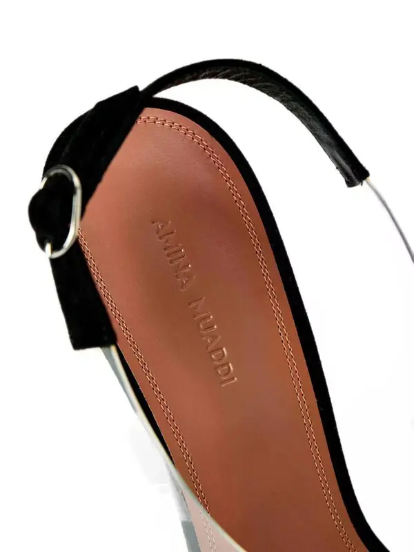 Amina Muaddi Mackenzie Thong Heeled Sandals