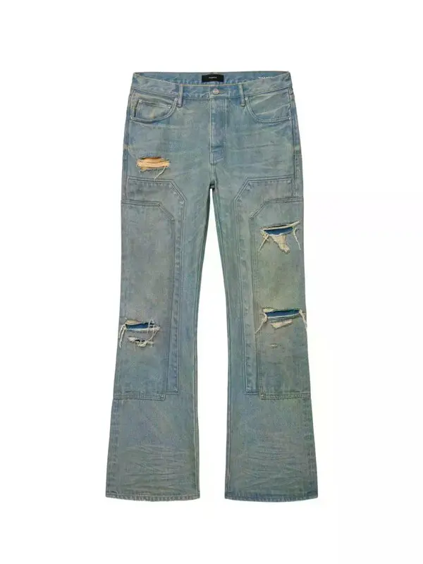 PURPLE BRAND Double Carpenter Distressed Panelled Jeans