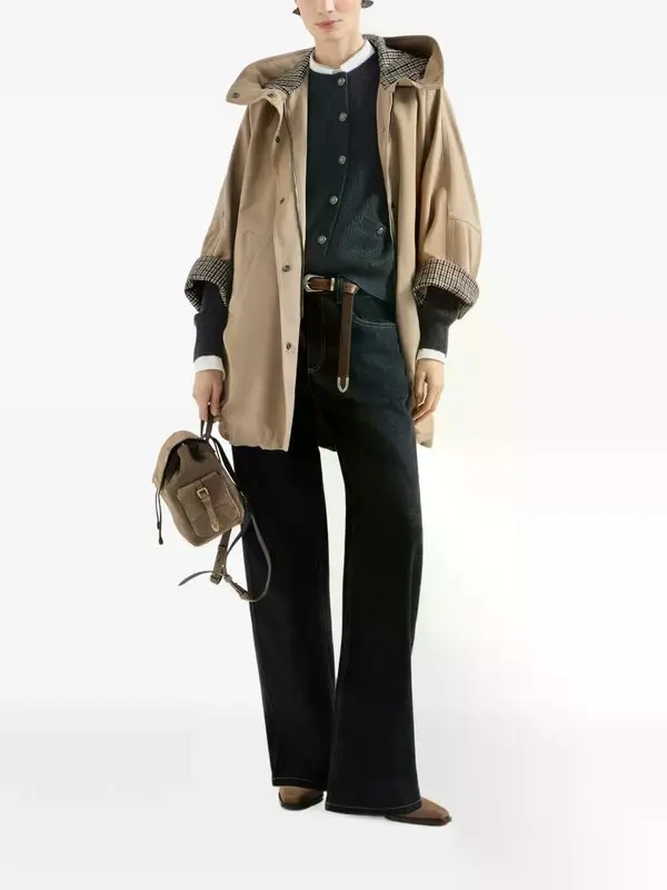 Brunello Cucinelli Monili Hooded Coat