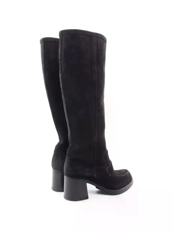 Hermès 2010s Folie H-logo Knee-high Boots