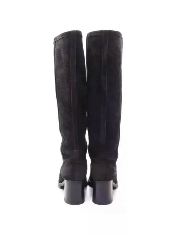 Hermès 2010s Folie H-logo Knee-high Boots