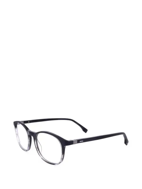 BOSS Round Frame Eyeglasses - Black