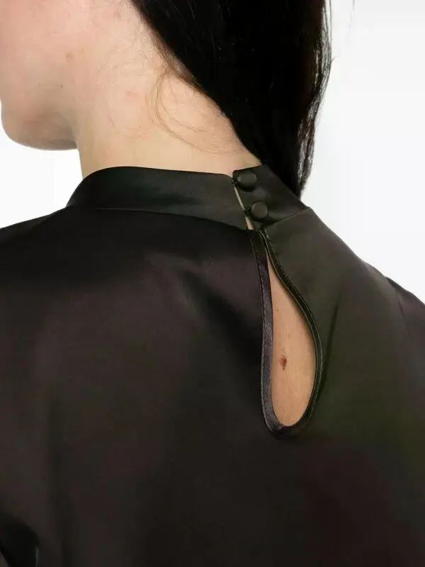 Imperial Satin-finish Short-sleeve Top