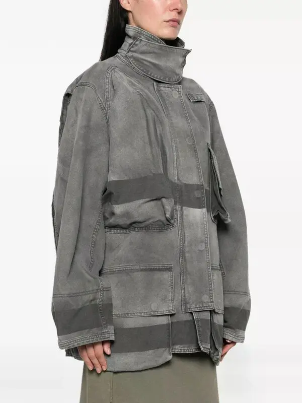 6397 Fireman Multi-pocket Cotton Coat