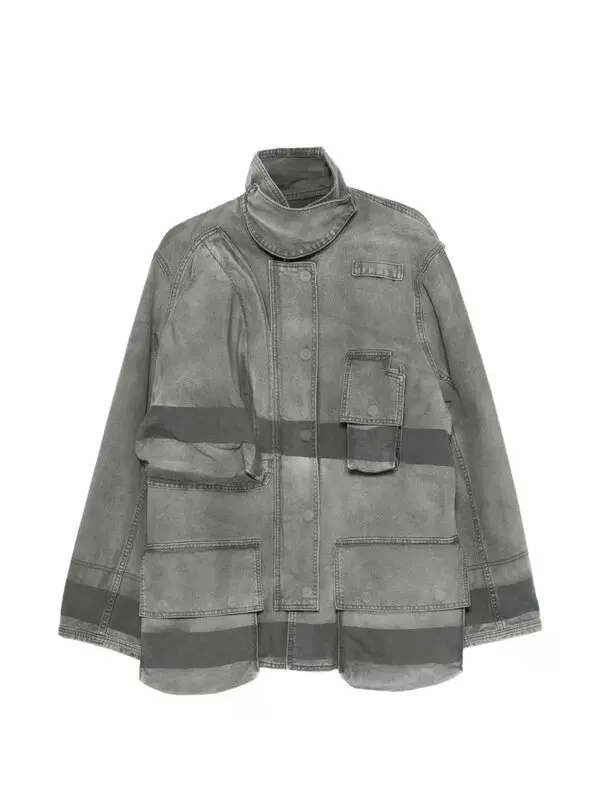 6397 Fireman Multi-pocket Cotton Coat