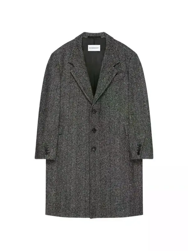 Givenchy Herringbone Tailored Coat