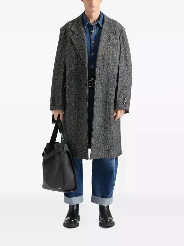 Givenchy Herringbone Tailored Coat