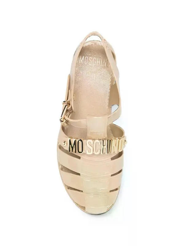 Moschino Logo-plaque Caged Sandals