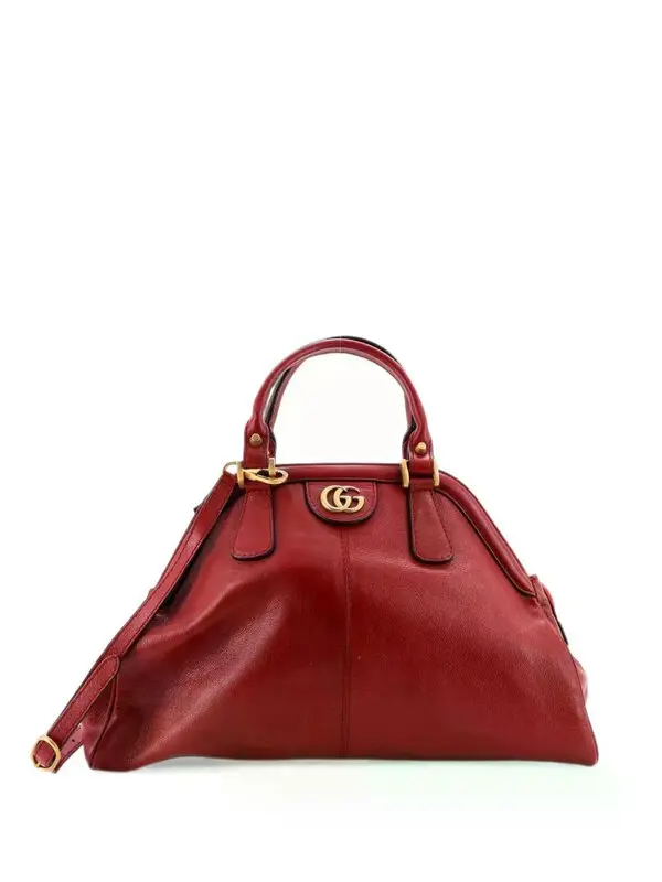 Gucci Re Top Handle Bag Leather Medium Satchel
