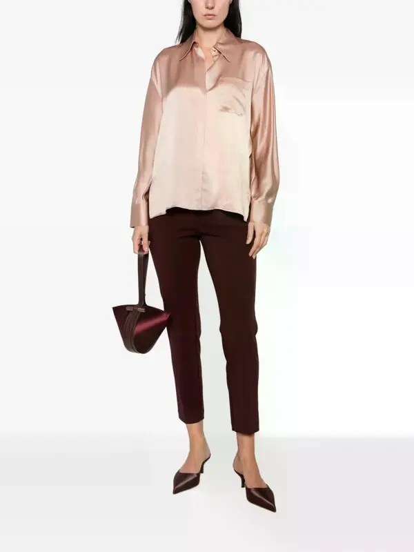 Imperial Satin-waistband Cotton Trousers
