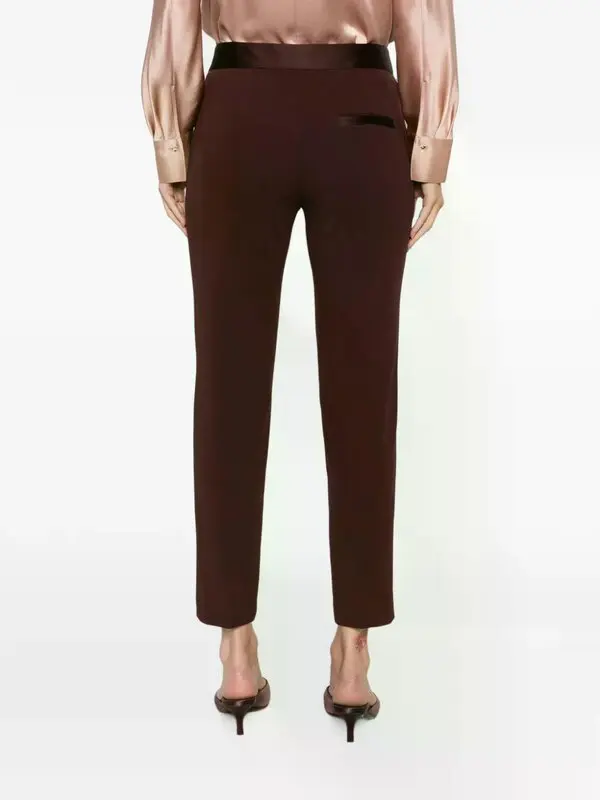 Imperial Satin-waistband Cotton Trousers