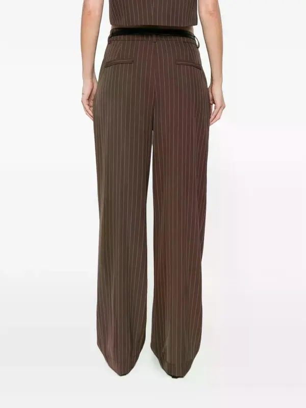 Imperial Pinstripe-pattern Pleated Trousers