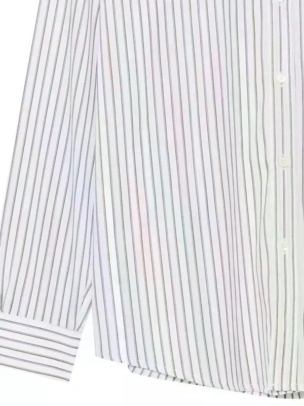 CELLAR DOOR Vertical-stripe Button-down Shirt
