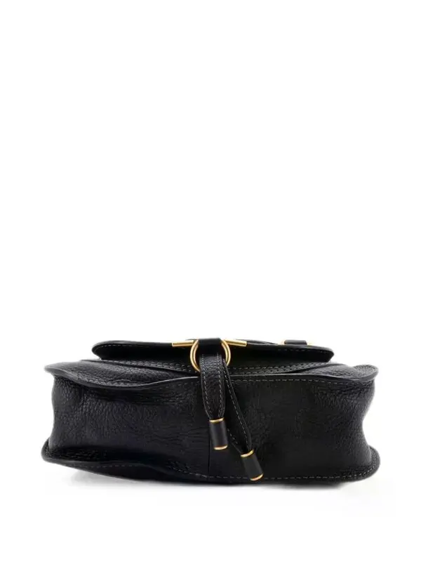Chloé Marcie Satchel Leather Baby Crossbody Bag - Black