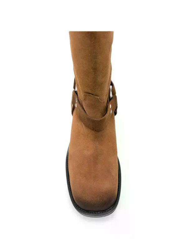 GISEL B Harness-detail Square-toe Boots