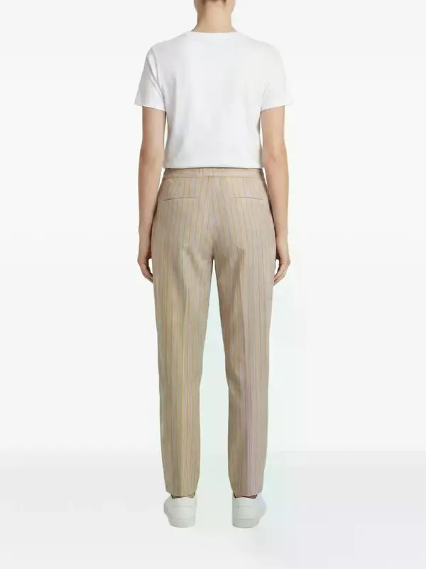Brunello Cucinelli Striped Drawstring Waist Trousers