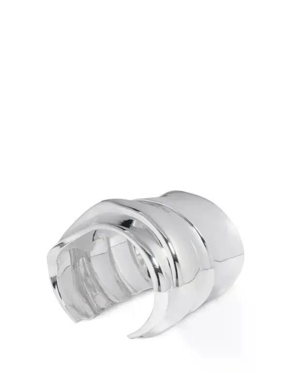 Completedworks Polished Sculptural Cuff Bracelet - Silver