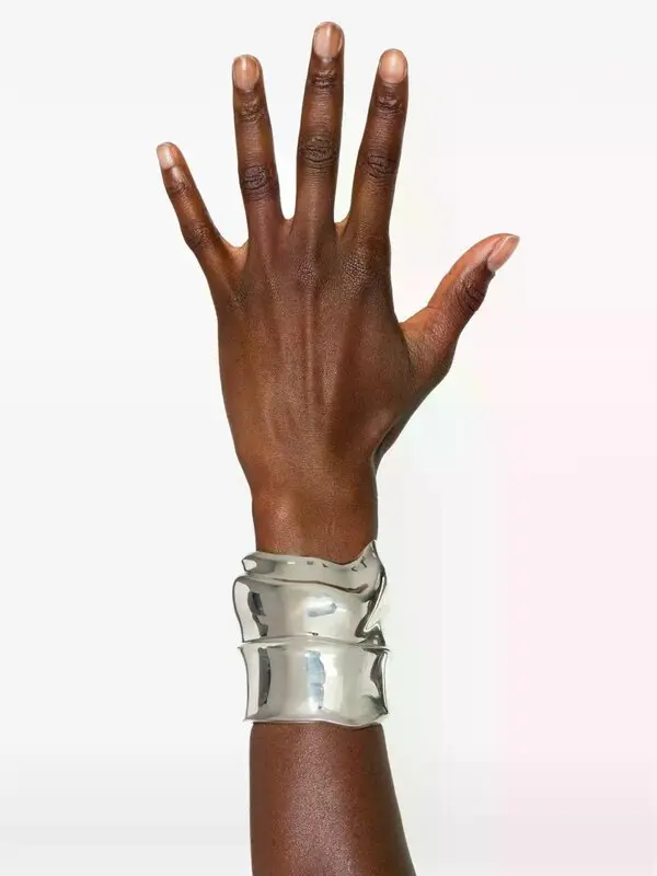 Completedworks Polished Sculptural Cuff Bracelet - Silver