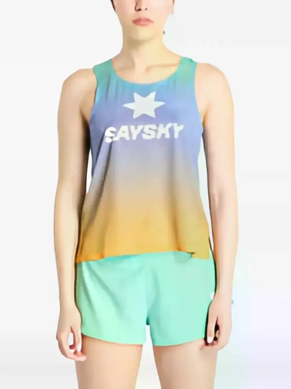 SAYSKY Tie-dye Perforated Tank Top