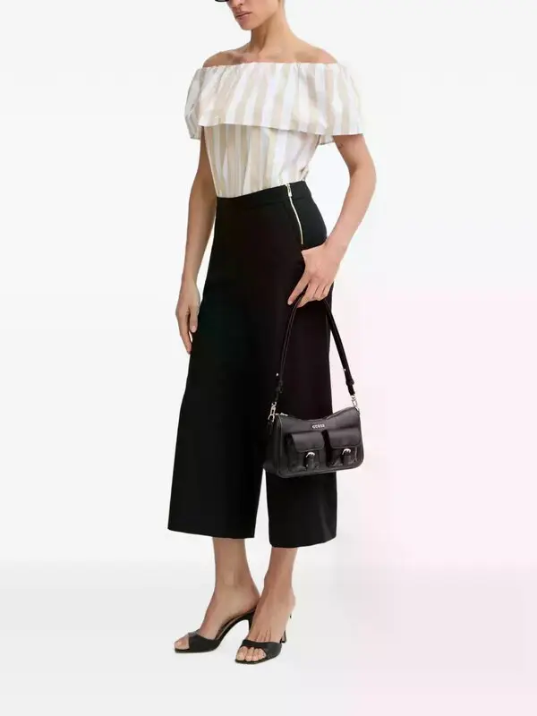 MORGAN Side-zip Cropped Trousers