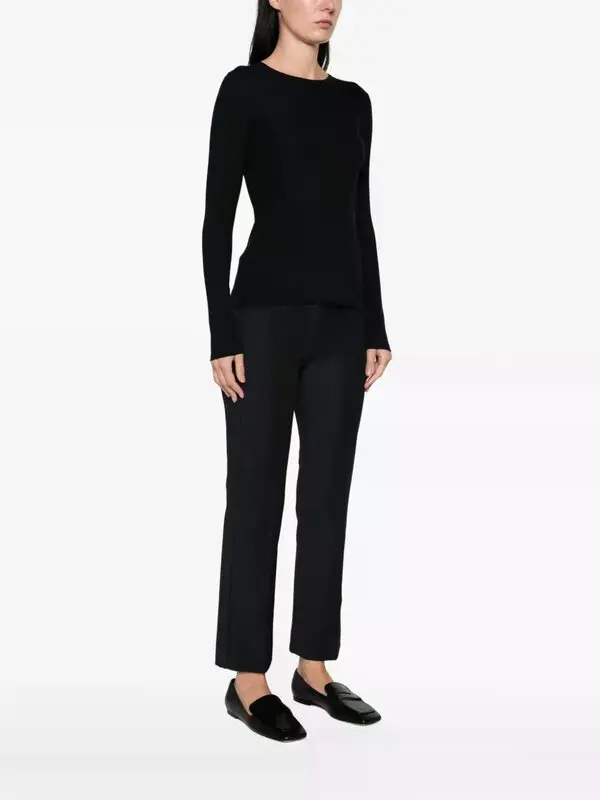 Max Mara Ribbed Knit Long Sleeve Sweater