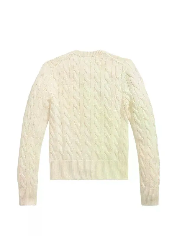 Polo Ralph Lauren Cable Knit Cotton Cardigan - Neutrals