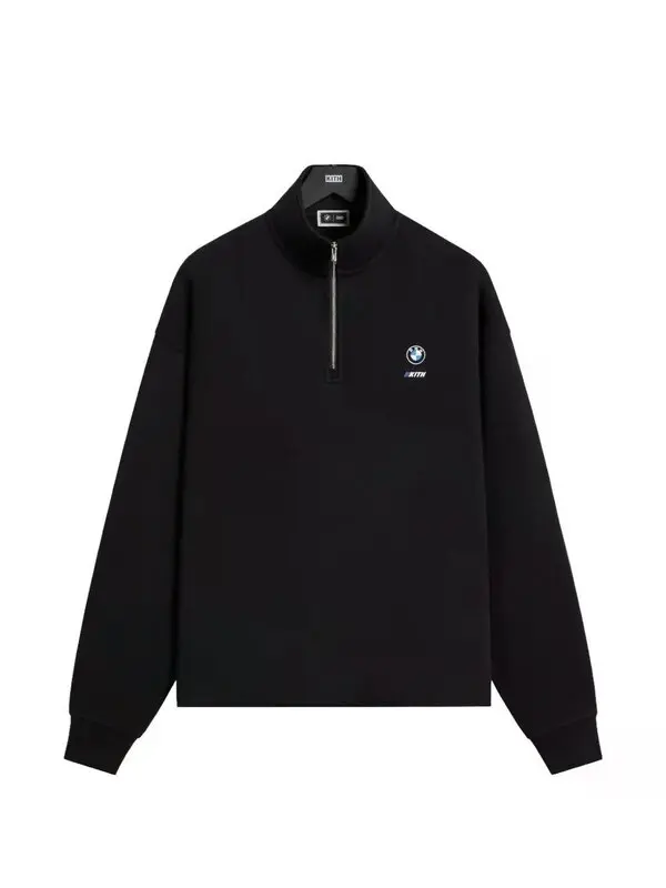 Kith X Bmw Nelson Quarter-zip Sweater - Black