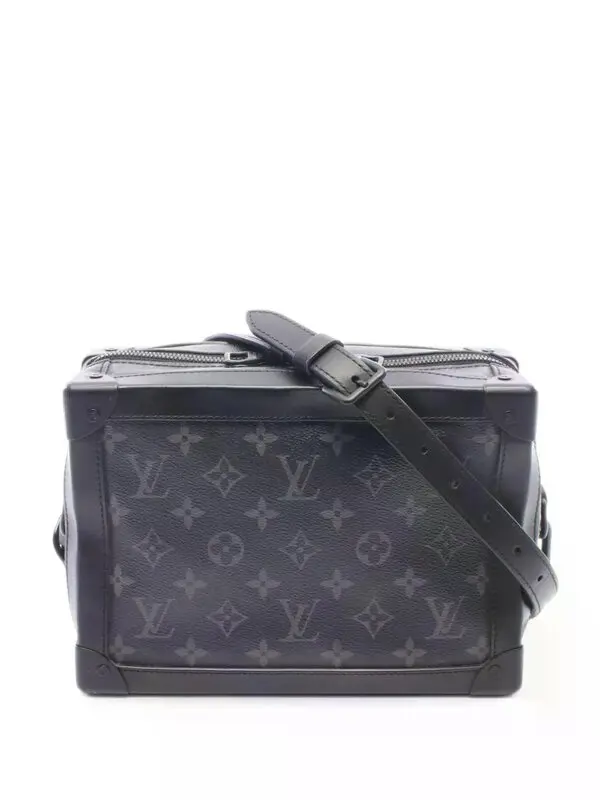LOUIS VUITTON 2019 Monogram Eclipse Soft Trunk Shoulder Bag - Black