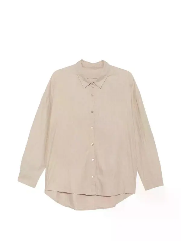 PRIVATE 0204 Drop-shoulder Curved-hem Shirt