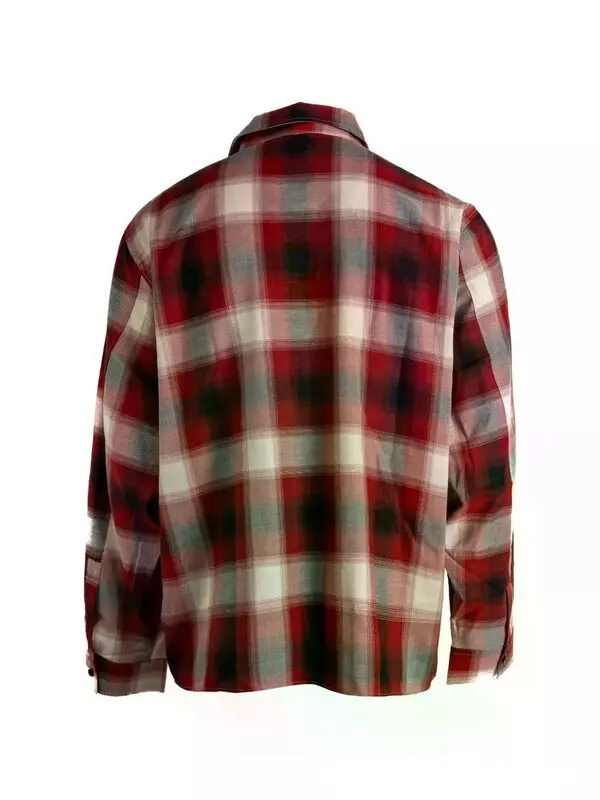 Amiri Check-pattern Logo-print Shirt
