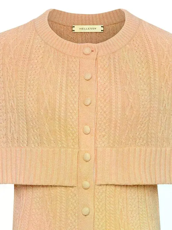 Hellessy Hellesy Caspian Cable-knit Layered Cardigan - Orange