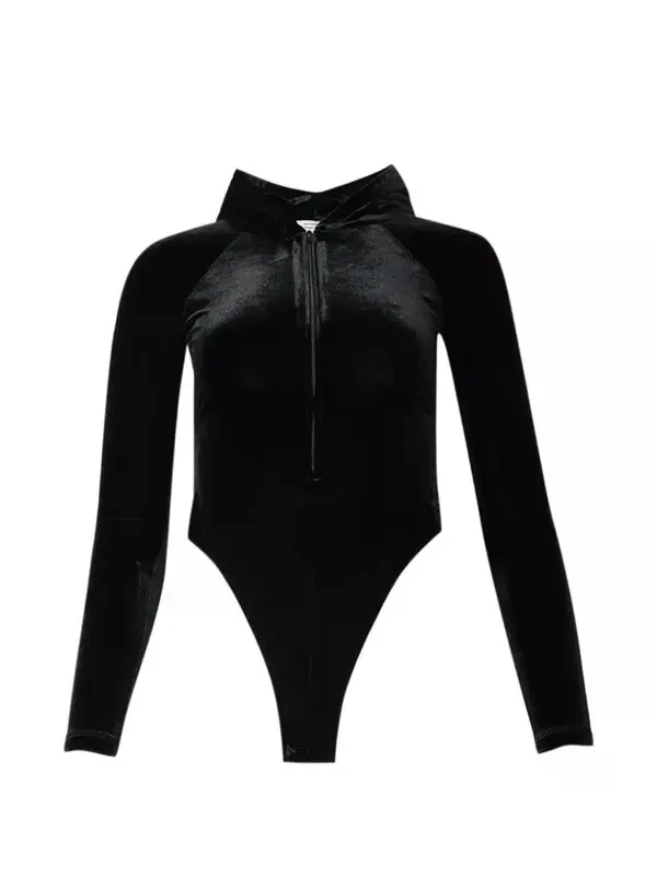 Vetements Velvet Hooded Bodysuit