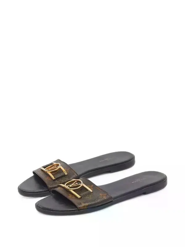 LOUIS VUITTON Lock It Sandals - Brown