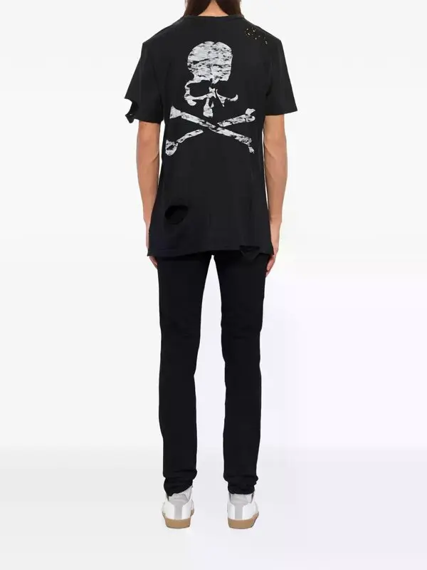 MASTERMIND WORLD Distressed Slogan-print T-shirt