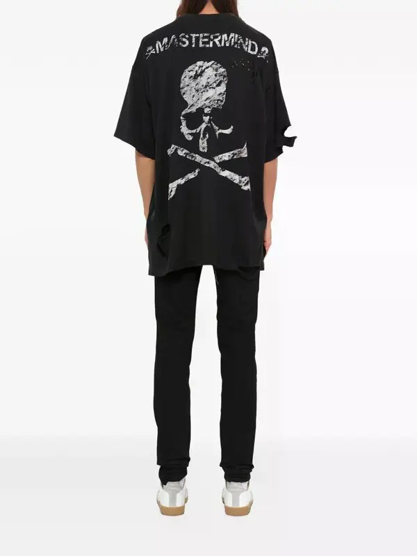 MASTERMIND WORLD Distressed Skull-print T-shirt