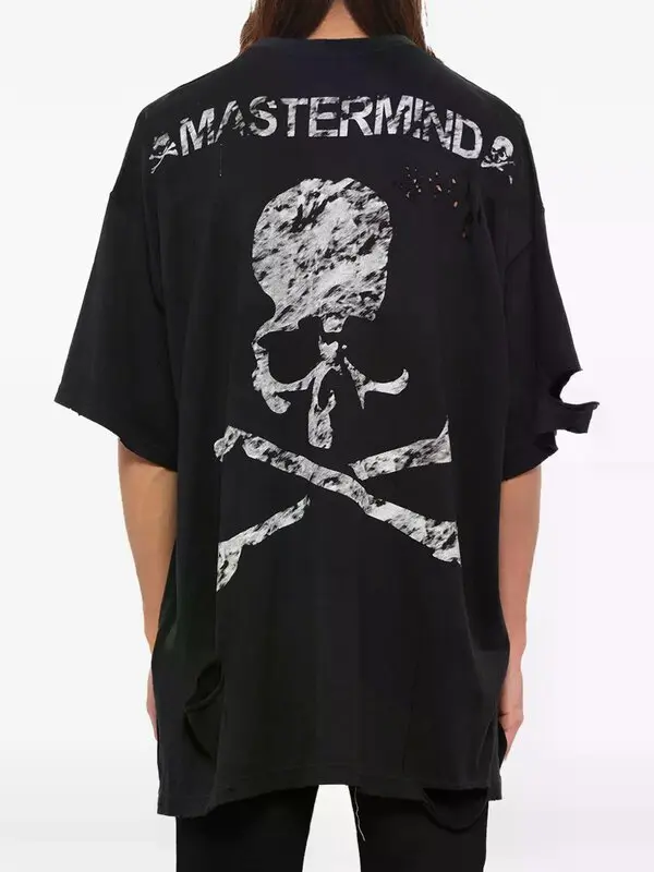 MASTERMIND WORLD Distressed Skull-print T-shirt