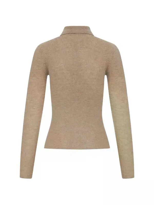 Max Mara Ribbed-knit Cashmere Sweater - Neutrals