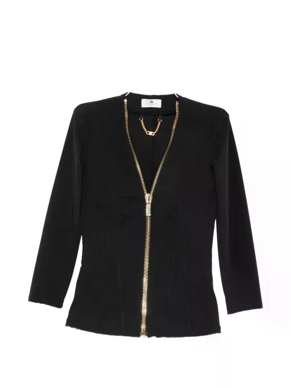 Elisabetta Franchi Zip-up Corset-style Jacket