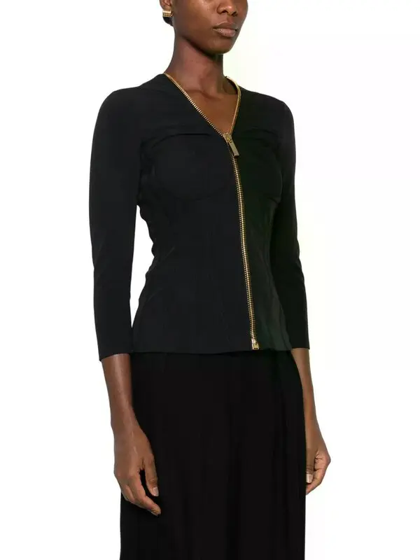 Elisabetta Franchi Zip-up Corset-style Jacket