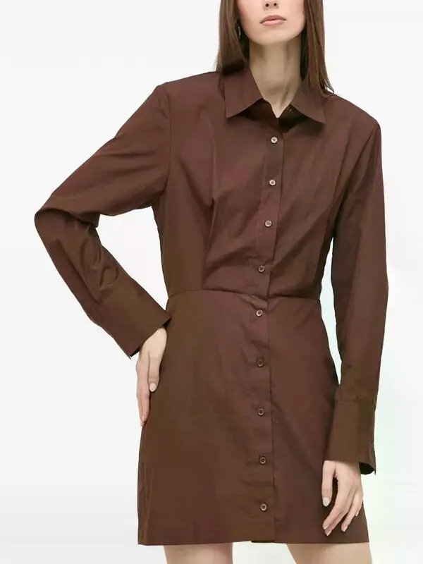 Miss Sixty Long-sleeve Mini Shirt Dress