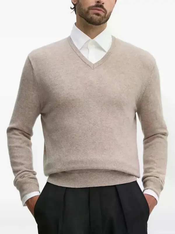 BENETTON V-neck Wool Sweater