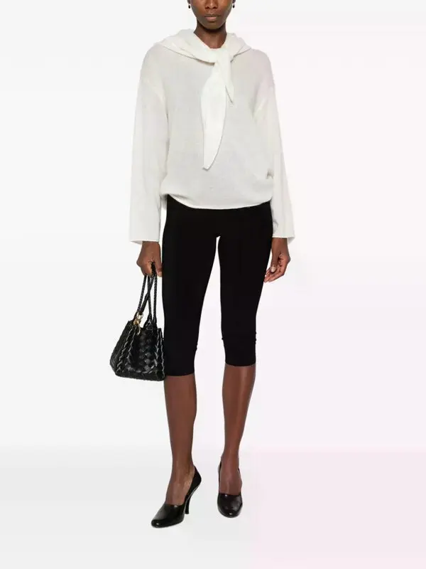IVORY PARIS Tie-detail Sweater - Neutrals
