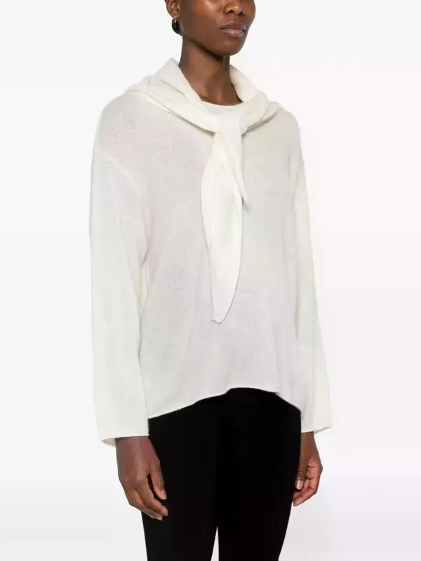IVORY PARIS Tie-detail Sweater