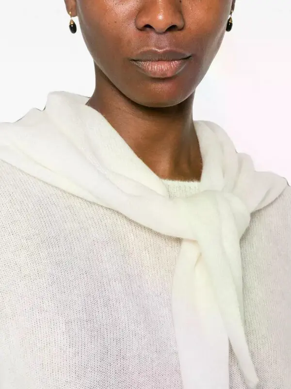 IVORY PARIS Tie-detail Sweater