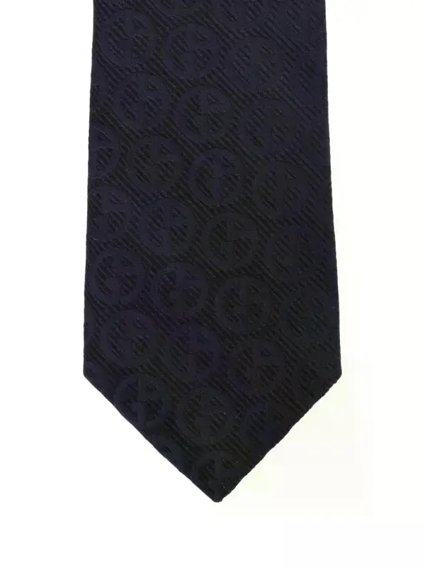 Giorgio Armani Jacquard Tie - Blue