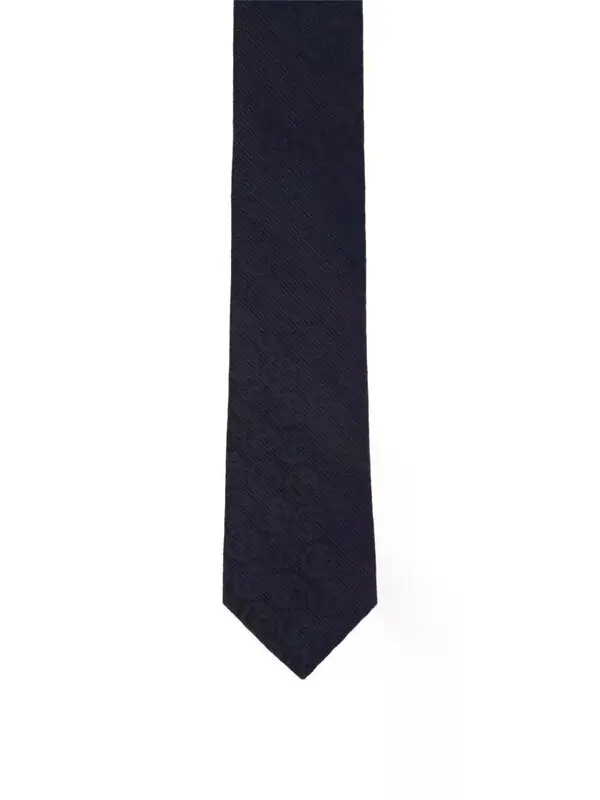 Giorgio Armani Jacquard Tie - Blue