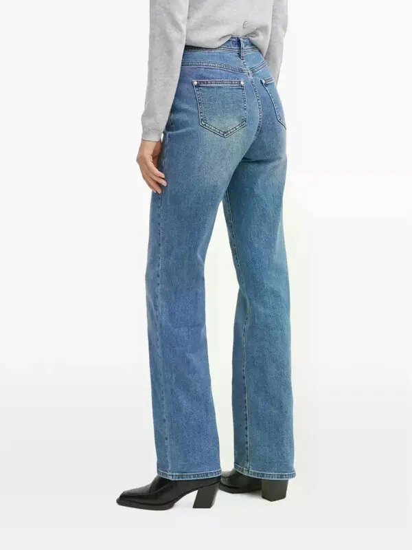 MORGAN Stud Embellished Stonewashed Jeans