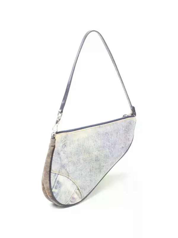 Dior 2000s Saddle Shoulder Bag - Grey